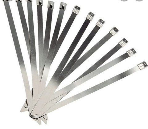 Precintos Metalicos Acero Inoxidable 46mm X 400mm X 10 Unid