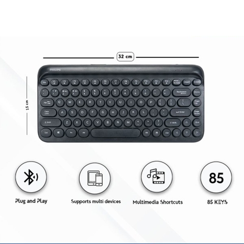 Teclado inalámbrico Bluetooth Philips K624
