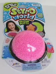 Styro World Glow Putty - Areia Mágica - Pequenas Bolinhas de isopor ...