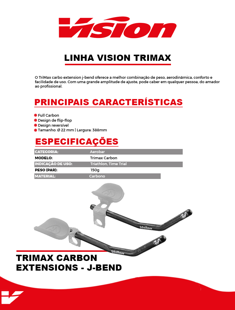 TRIMAX CARBON EXTENSIONS - J-BEND - Cervélo Brasil
