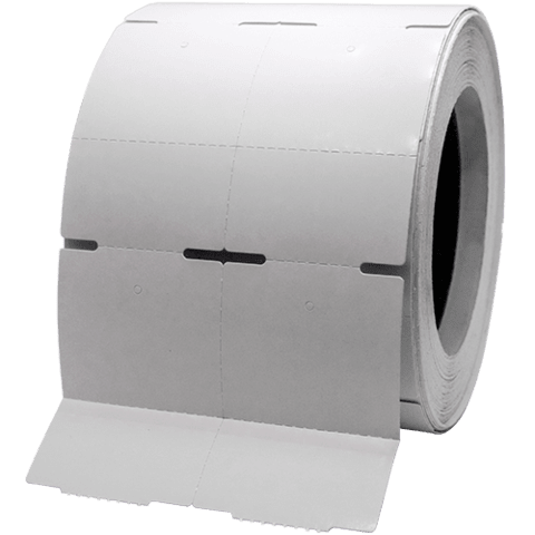 Rolo de Etiquetas Tag para roupas 50mm x 75mm, Com serrilha, 1000 tags ...