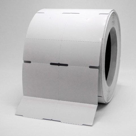 Rolo de Etiquetas Tag para roupas 50mm x 75mm, Com serrilha, 1000 tags ...