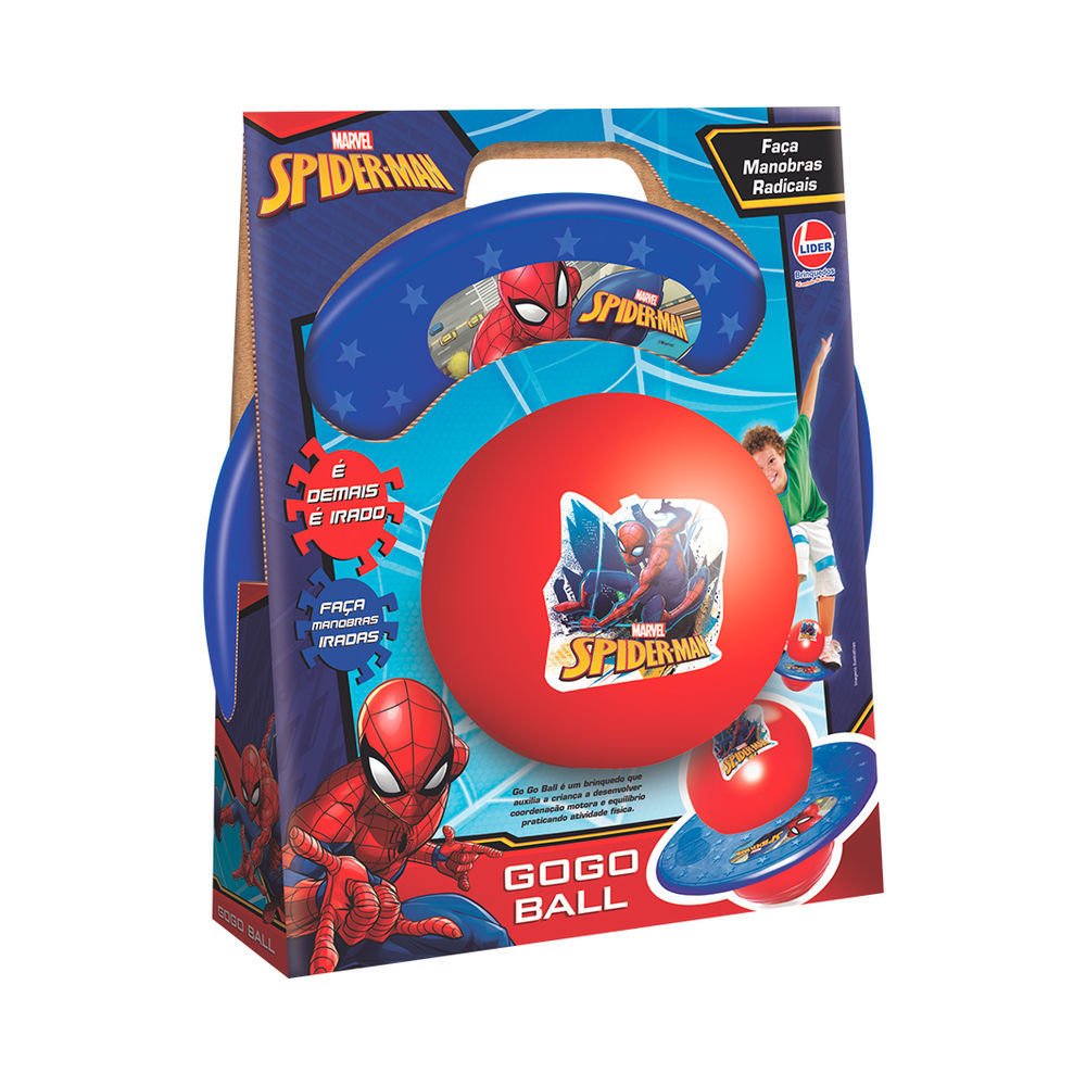Go Go Ball Spiderman - Lider Brinquedos