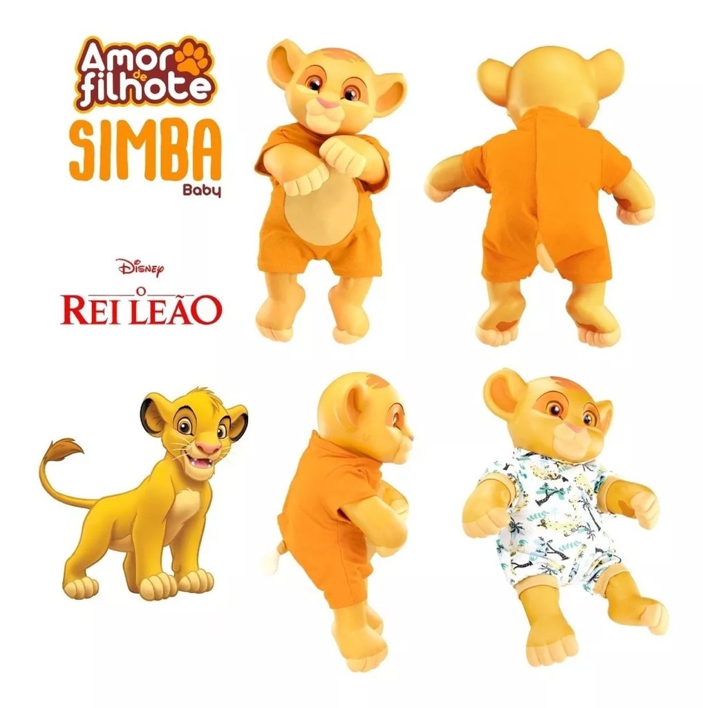 Coleção Amor De Filhote - Simba Do Filme Rei Leão - Roma