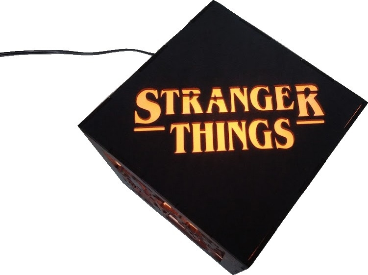 Luminaria Stranger Things em MDF