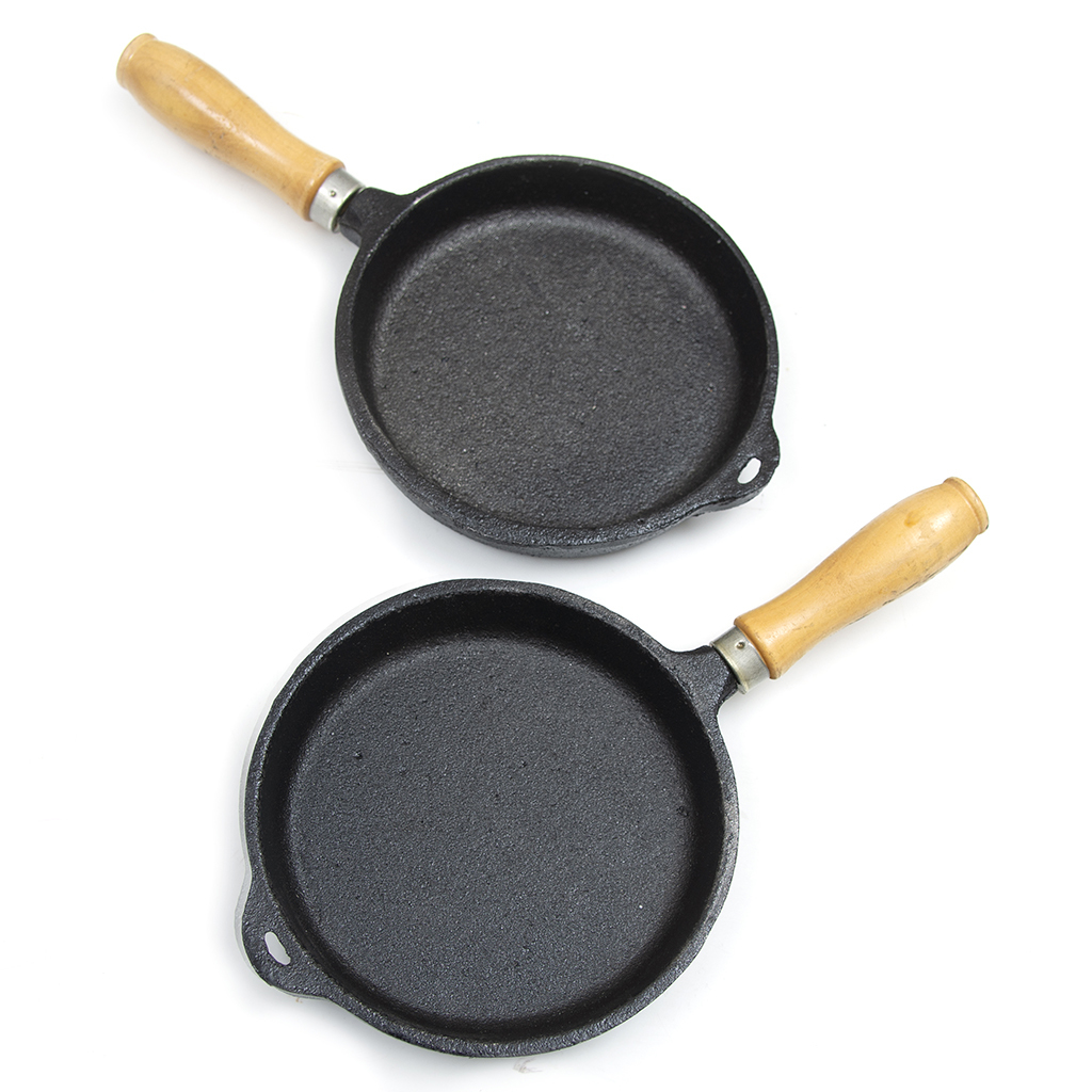 Provoletera Hierro fundido 16 cm. con mango de madera