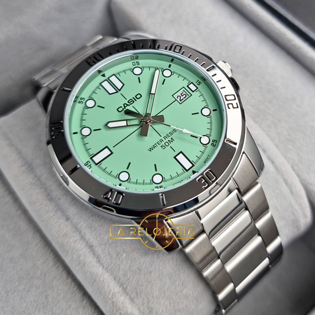 RELOJ CASIO MTP-VD01D-3E1VUDF ORIGINAL - La Relojería