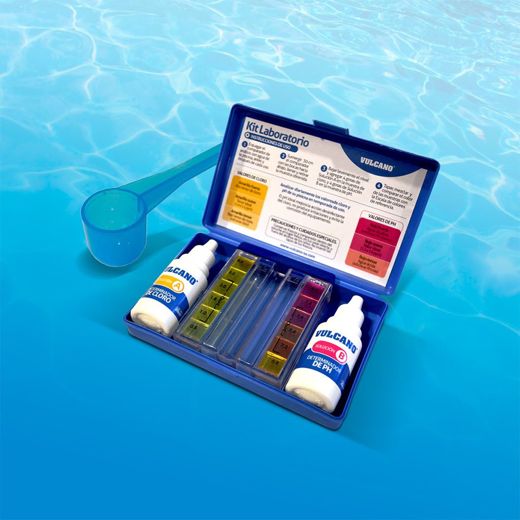 Kit laboratorio Vulcano analiza PH y cloro
