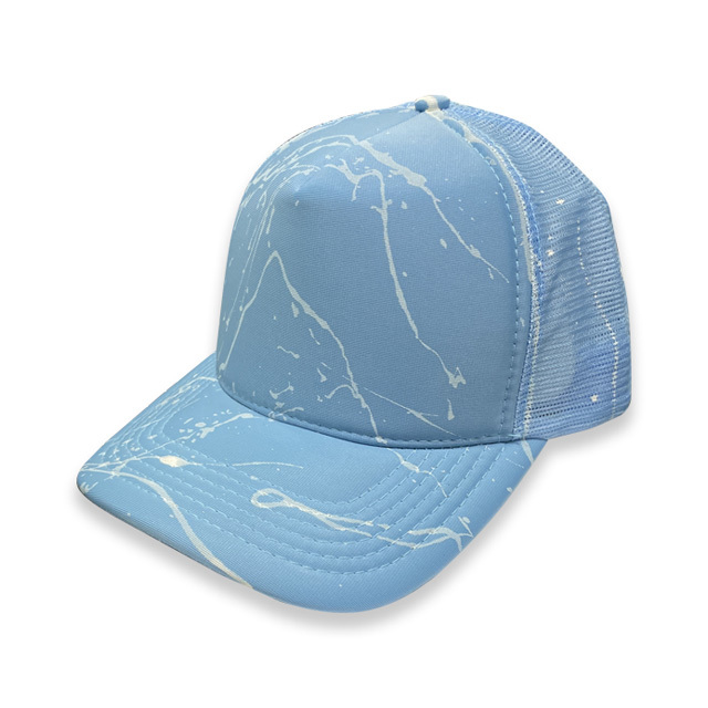 Boné pintado à mão azul claro - Miranda Vivace