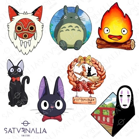 Stickers Ghibli individuales - SaturnaliaXmayor