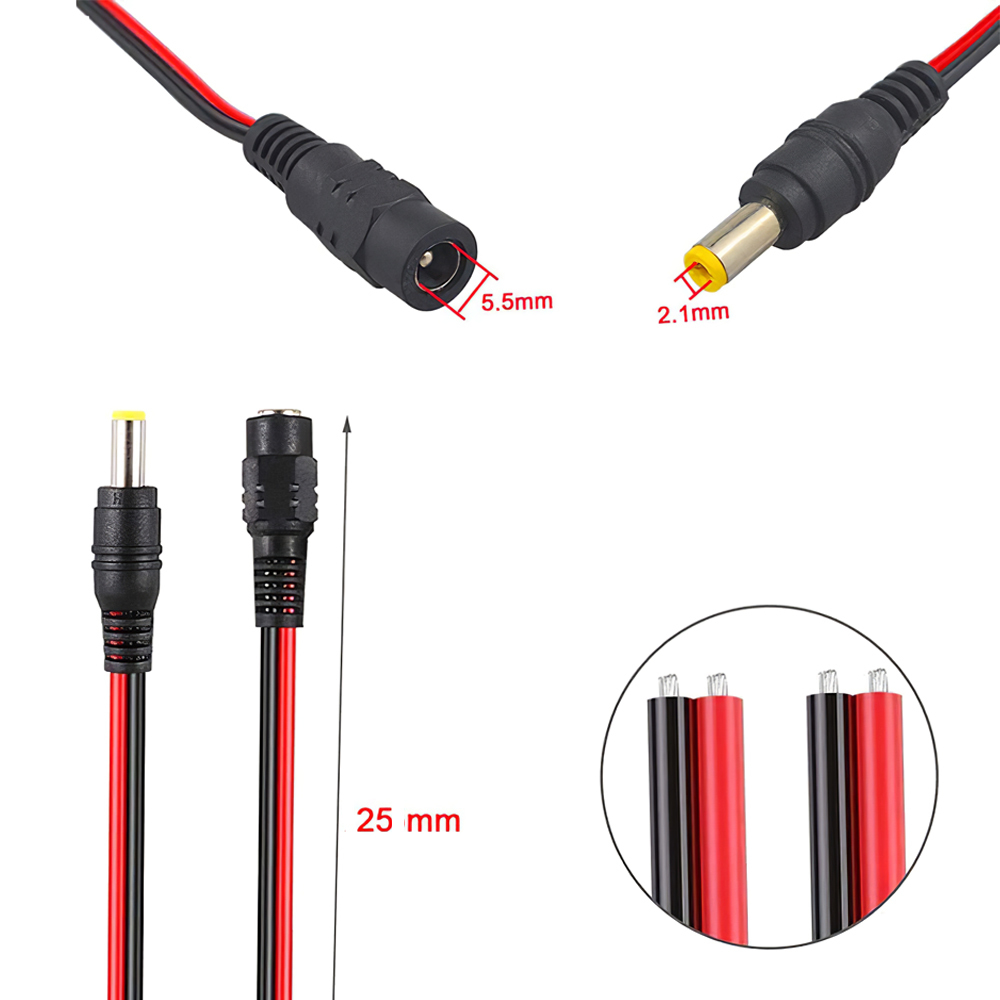Cable Chicote DC Jack Hembra 2.1 x 5.5 - Arte Digital