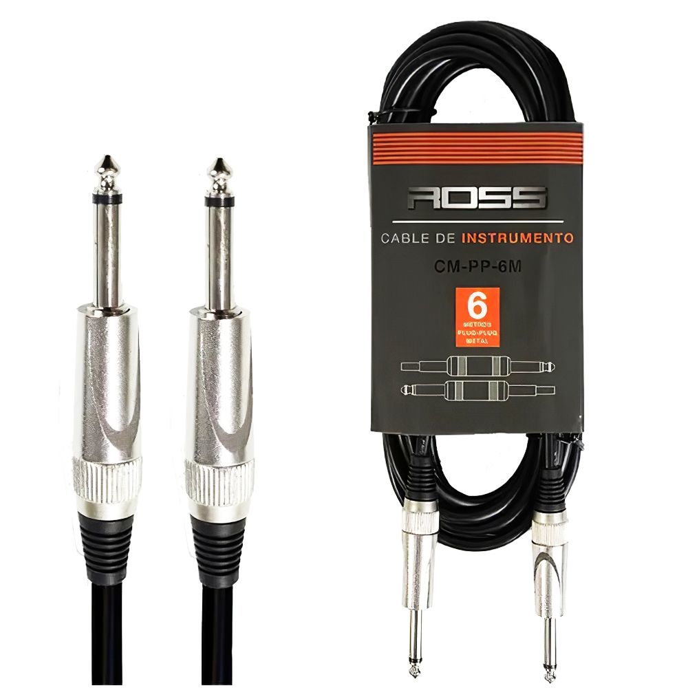 Cable Linea Plug - Plug Mono 6 Mts Ross - Arte Digital