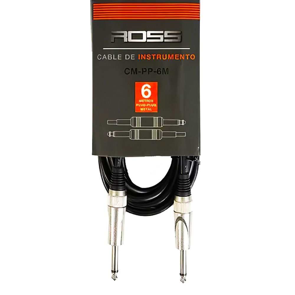 Cable Linea Plug - Plug Mono 6 Mts Ross - Arte Digital