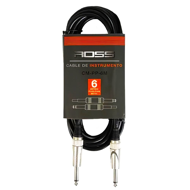 Cable Linea Plug - Plug Mono 6 Mts Ross - Arte Digital