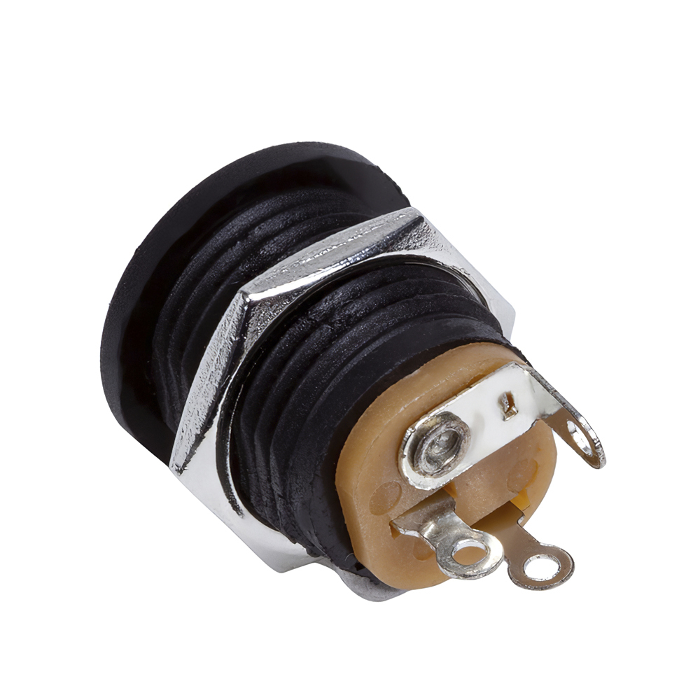 Conector Jack Hembra DC Chasis 2.5 mm con Corte
