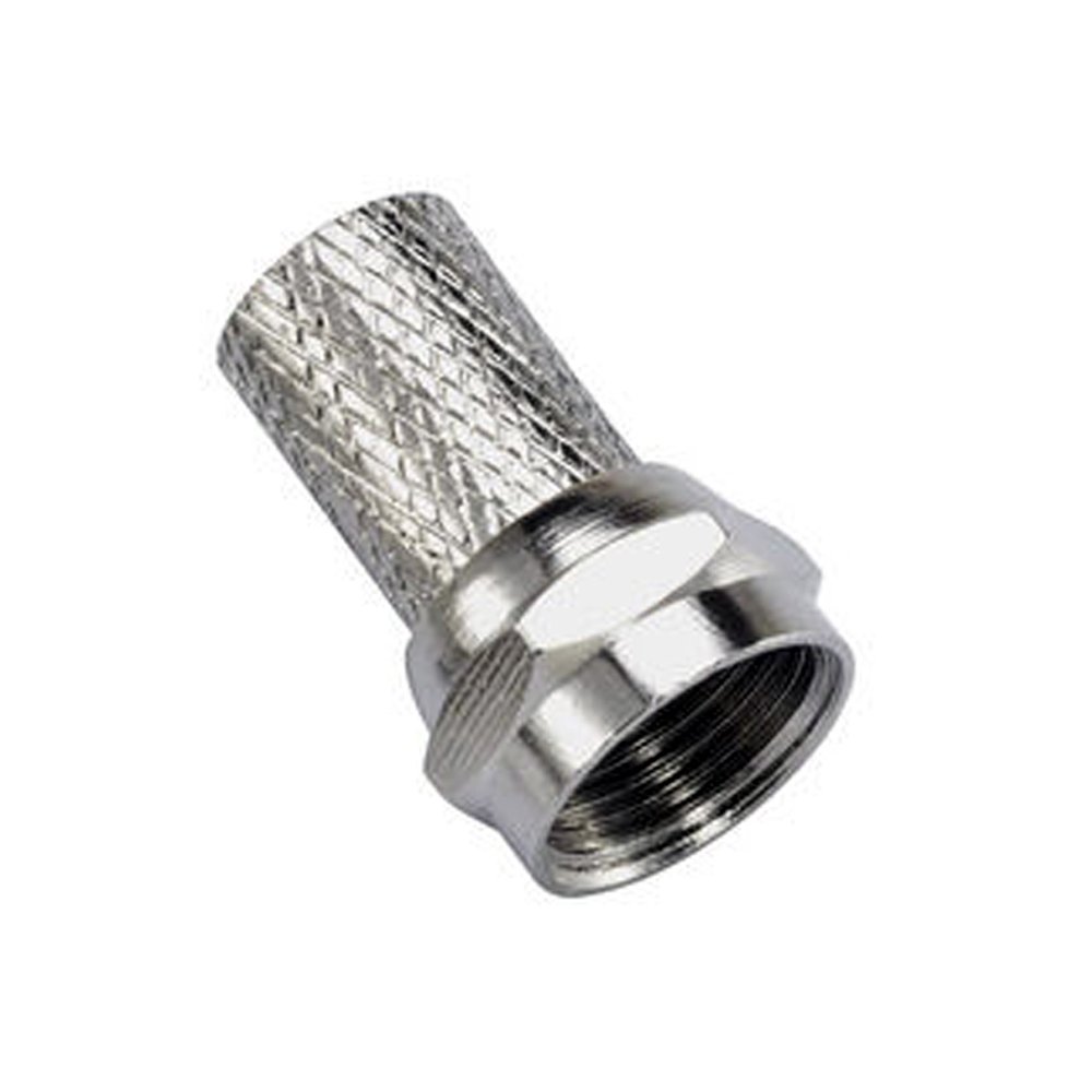 Conector RG6 F Macho para Cable Coaxil ( Aluminio )