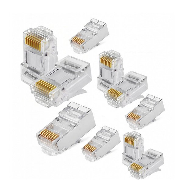 Ficha RJ45 para Armar Cat5e Netmak x 10 Unidades