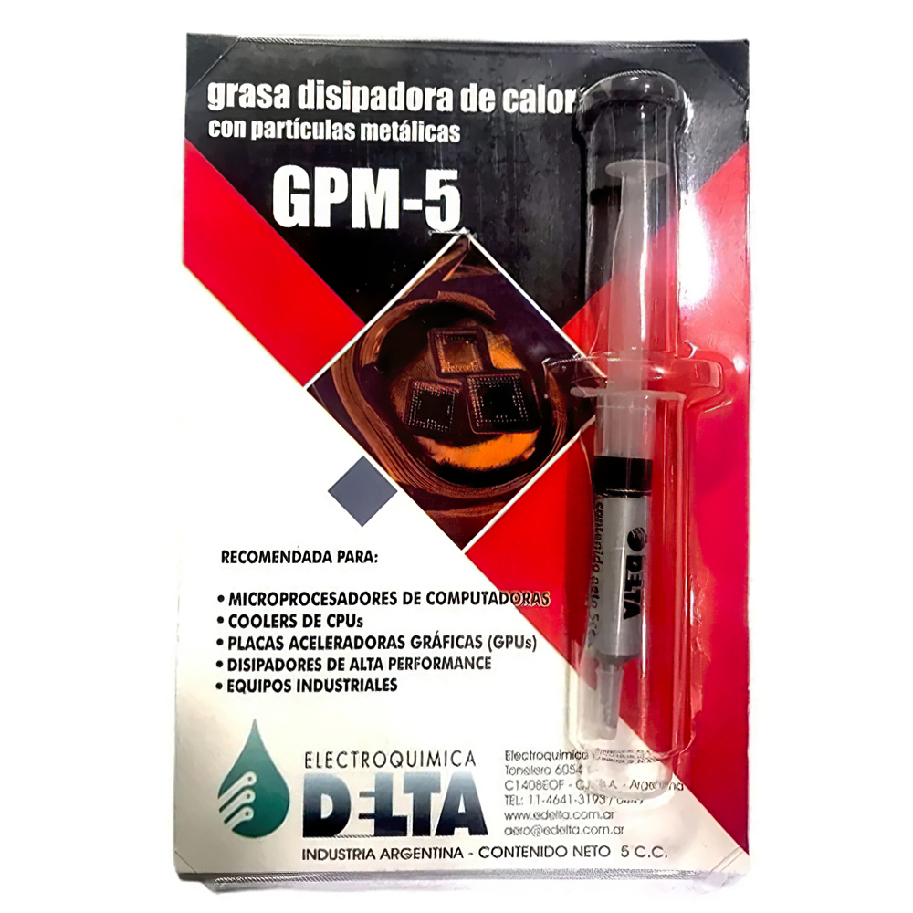 Grasa Siliconada Metalica Delta en Jeringa 5 cc