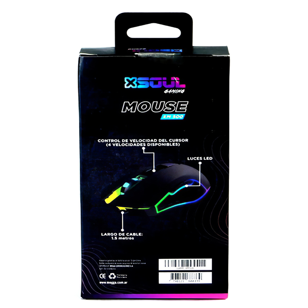 Mouse Gamer Soul XM 500 - Comprar en Arte Digital