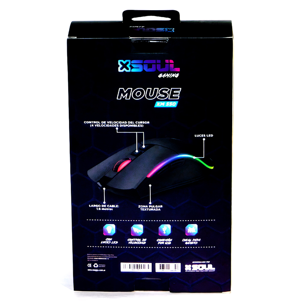 Mouse Gamer Soul XM 550 - Comprar en Arte Digital