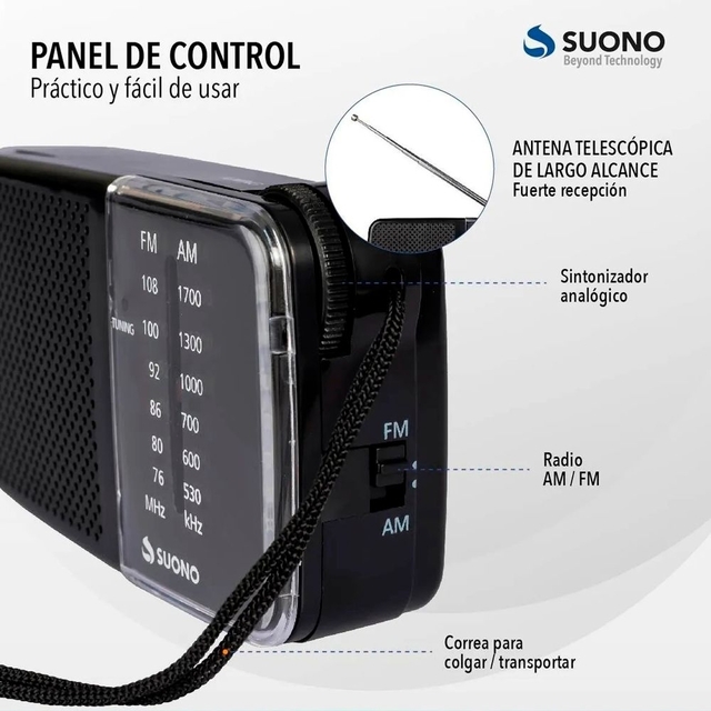 Radio FM - AM Suono S3188 - Comprar en Arte Digital