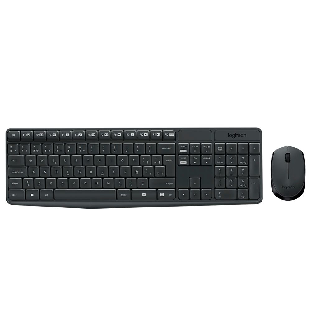 Teclado + Mouse Inal. Logitech MK235 - Arte Digital