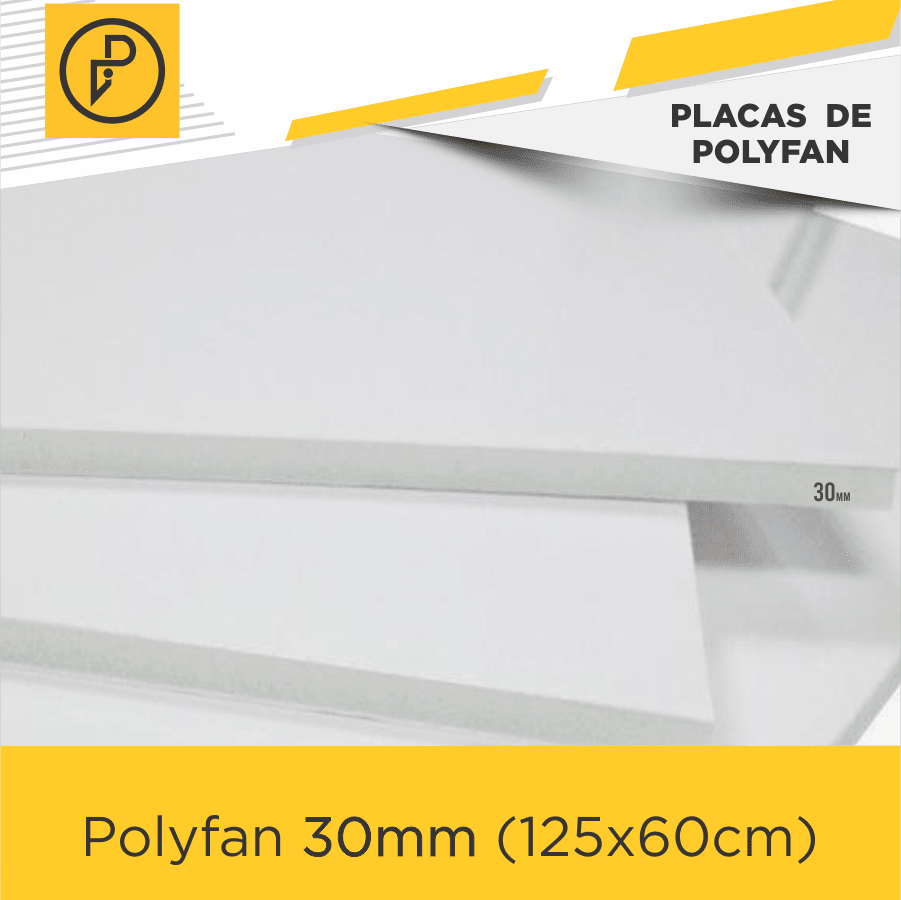Placa De Polyfan 30 Mm Letras Corporeas Polifan
