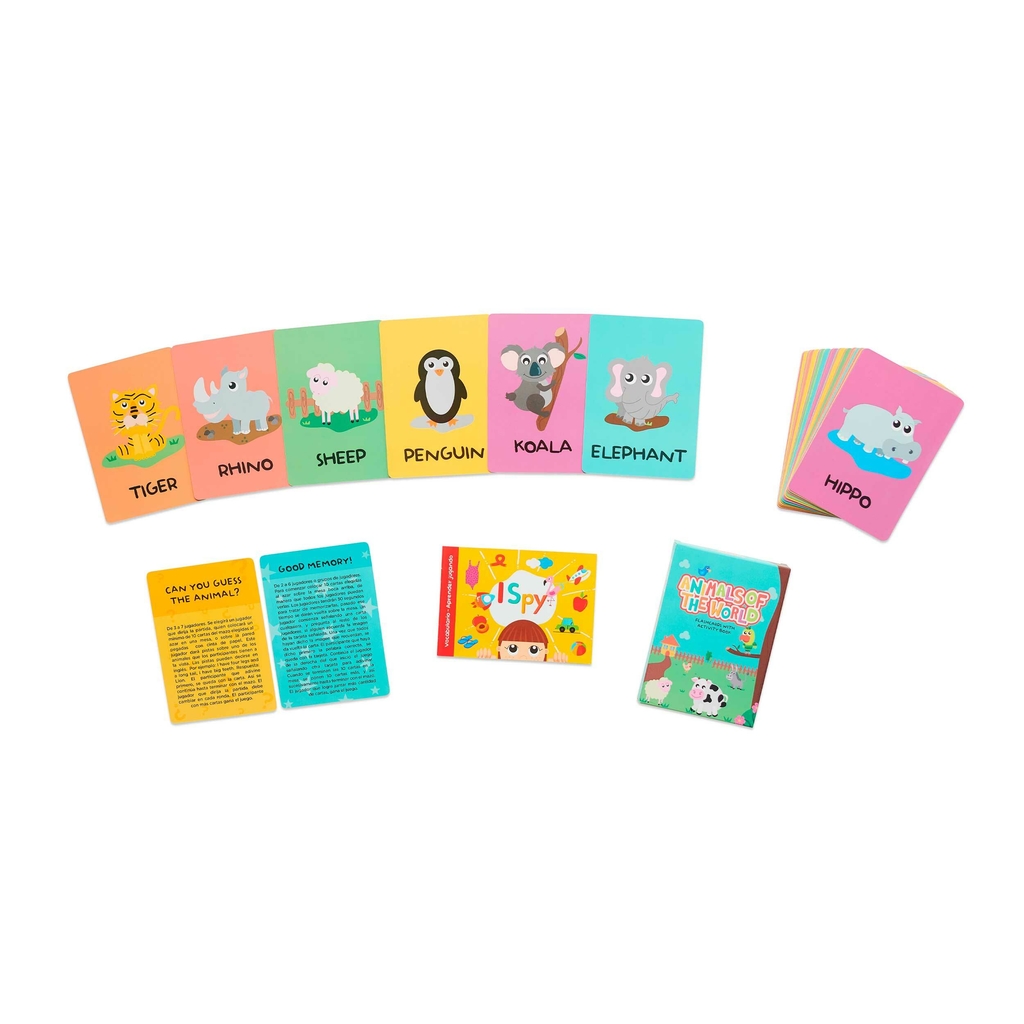 ANIMALS OF THE WORLD - FLASHCARDS WITH ACTIVITY BOOK