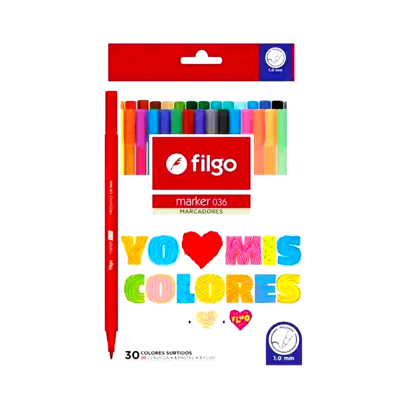 MARCADORES FILGO 036 X 30 - Comprar en LiberArte
