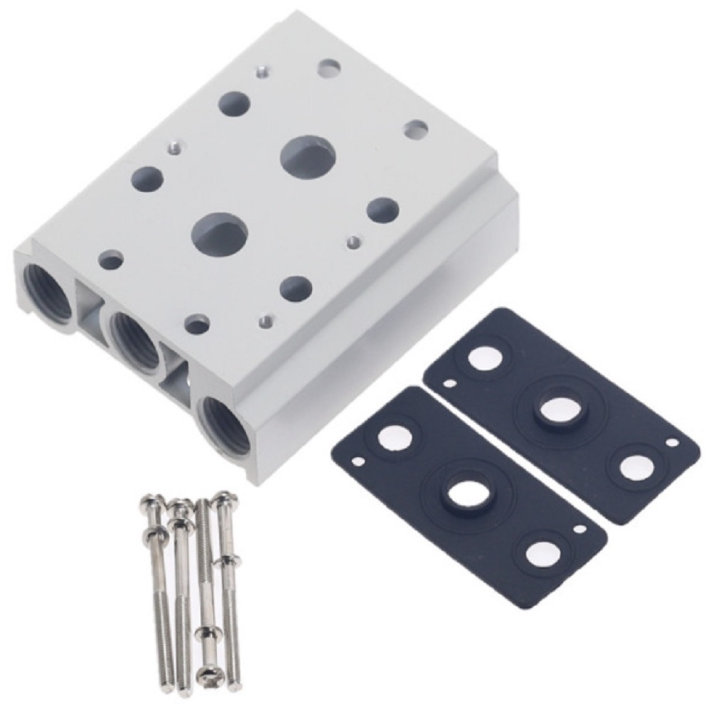 BASE MANIFOLD PARA VALVULAS MICRO 5/2 VIAS SERIE 4V