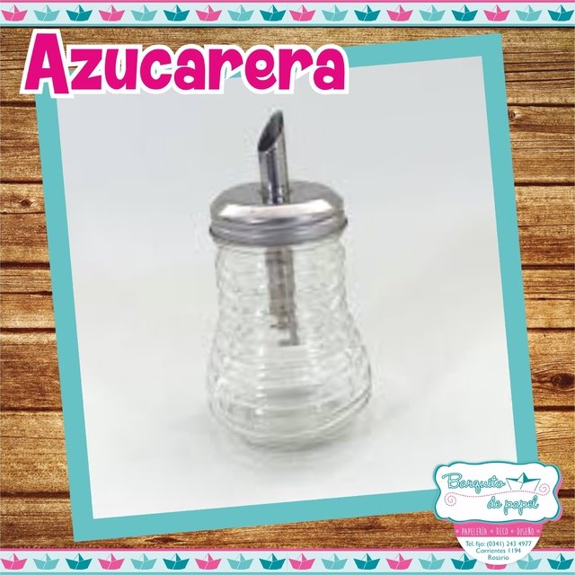 Azucarera con pico vertedor - Barquito de Papel
