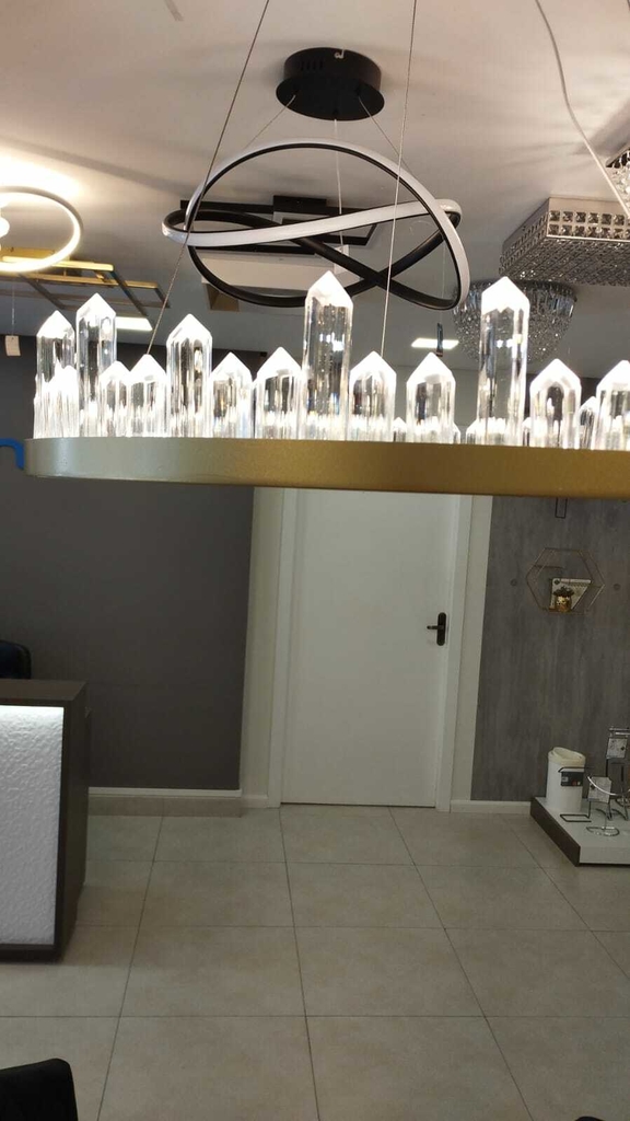 PENDENTE LED CAVE 36W 3K Ø60X11CM DOURADO SKY 3095DO