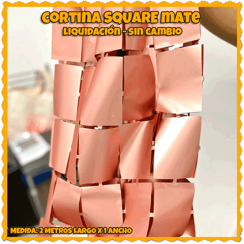 Cortinas Square Tonos Mate - LIQUIDACION SIN CAMBIO