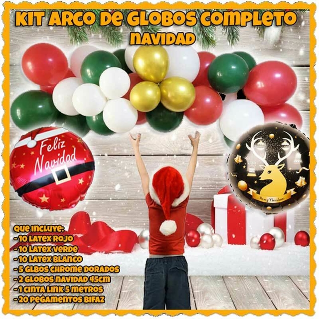 Kit Arco De Globos Completo NAVIDAD