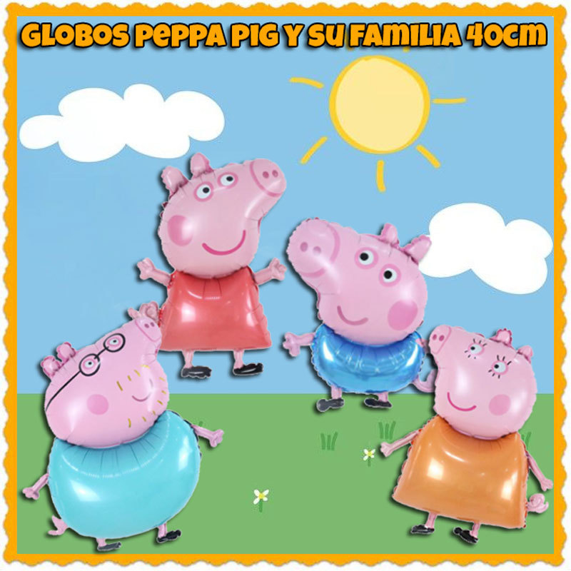 Globos Peppa Pig y Su Familia 40cm