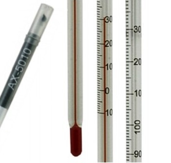 TERMÓMETRO ALCOHOL DE VIDRIO - Espacio de Cocineros