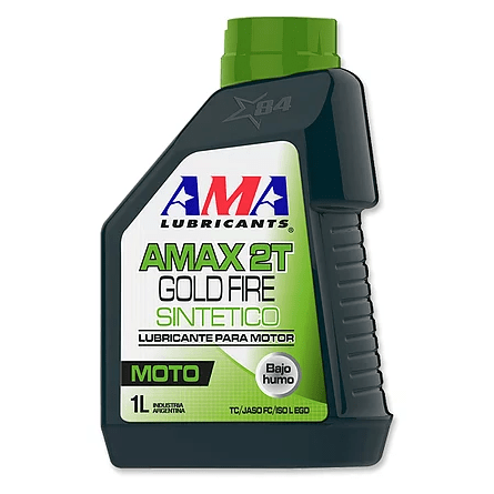 Lubricante AMA 2T Amax gold fire sintetico x 1 litro