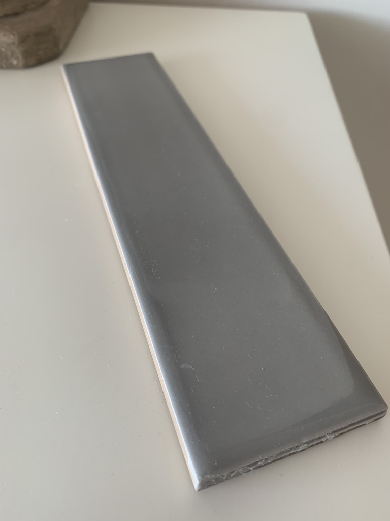 Azulejo Subway Finlandia Acuarela 5x20cm cinza gris brillante