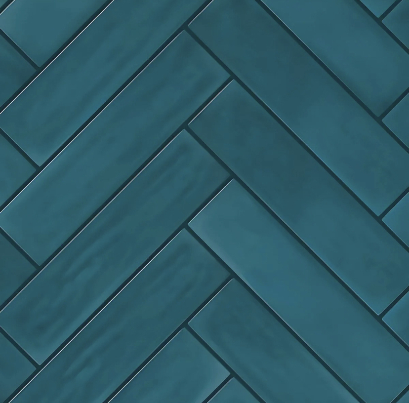 Azulejo Acuarela Iceland 7,7 X 30,5 Turquesa Caja 1.17m2