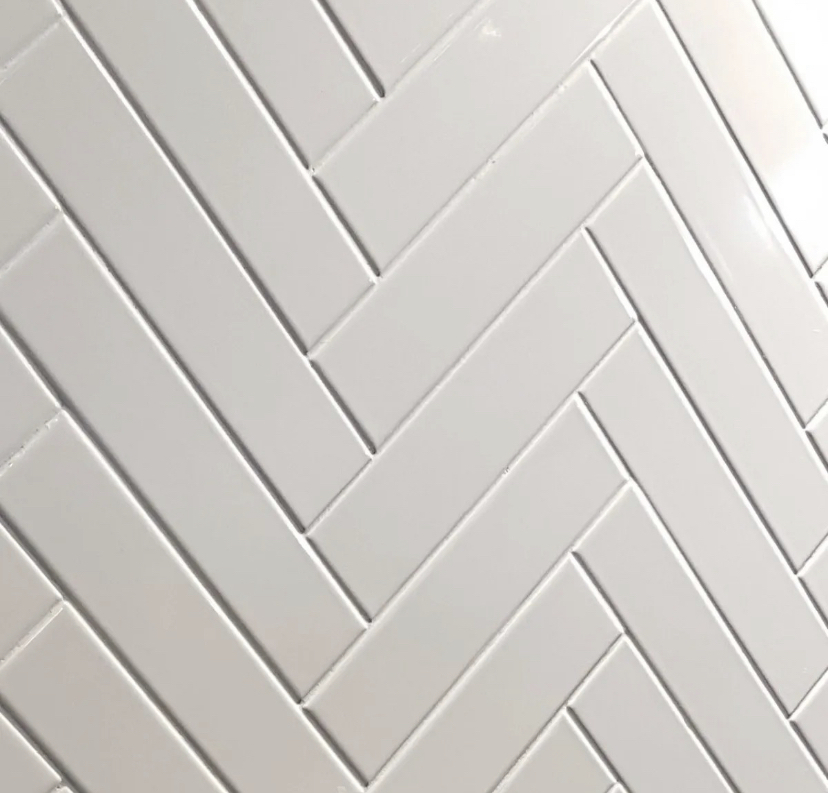 Azulejo Subway Finlandia Acuarela 5x20cm Soft Blanco Brillante